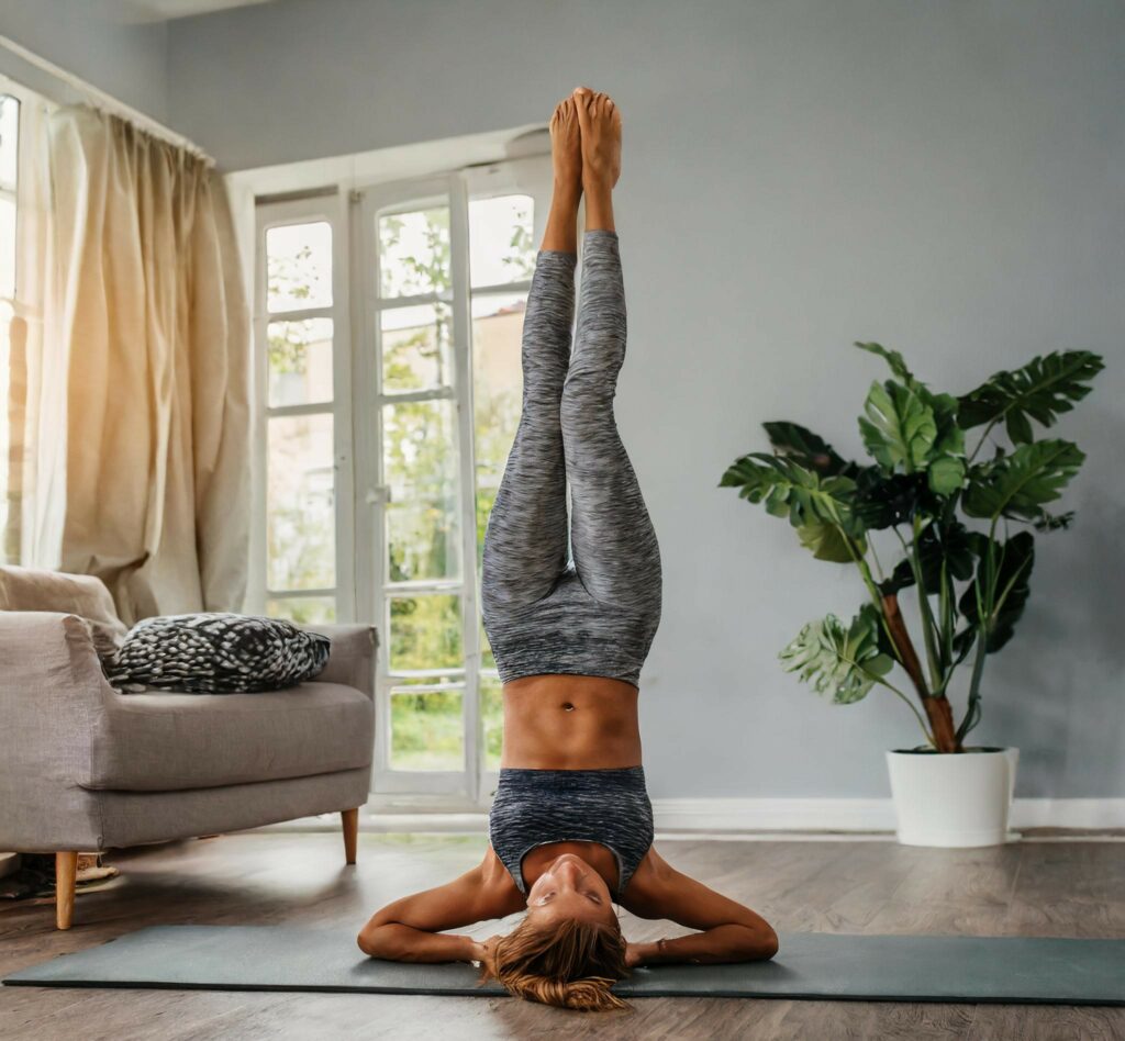Exemple de la posture Sirsasana au Yoga - Wooskill Blog