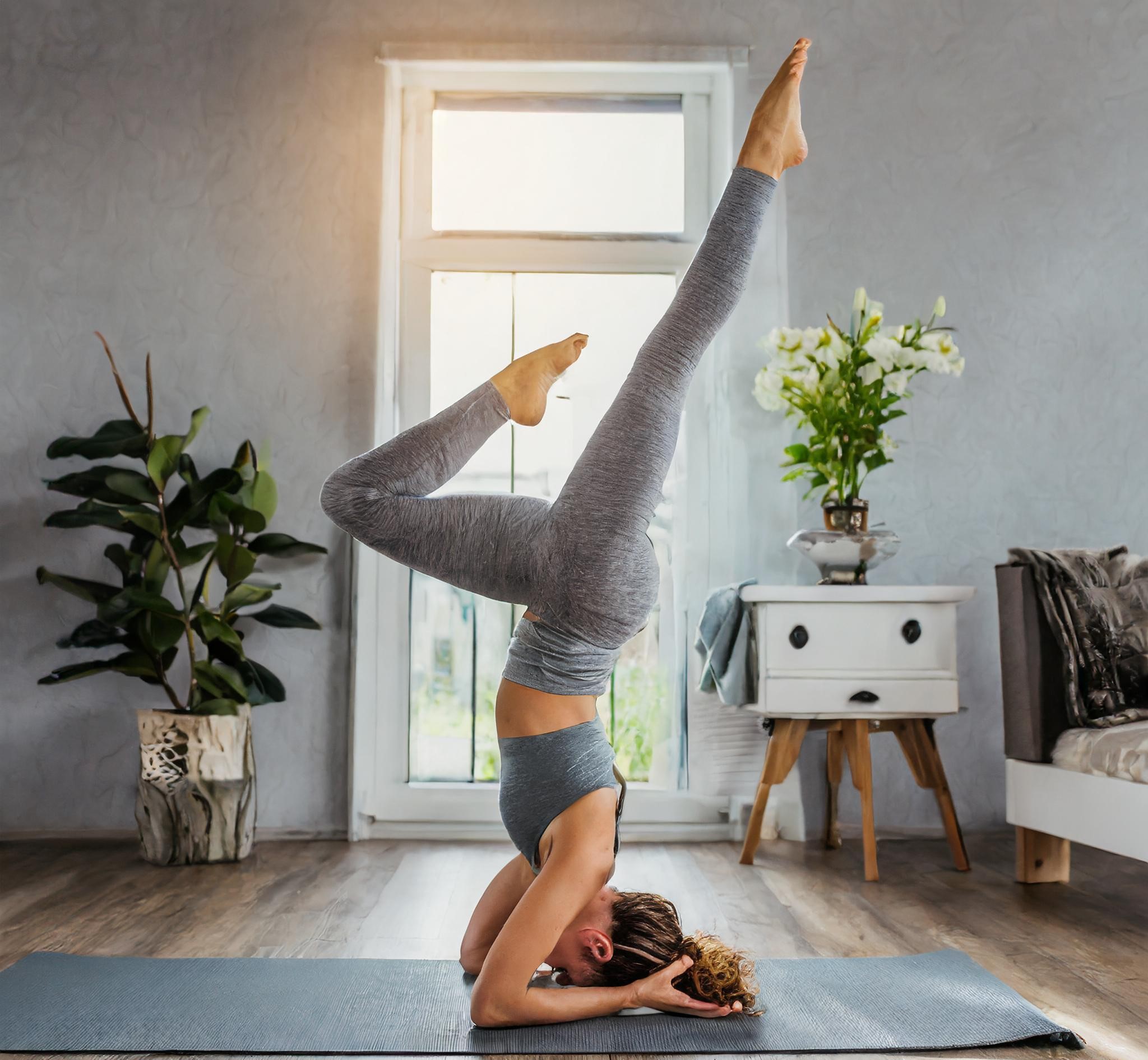 Exemple de la posture Sirsasana au Yoga - Wooskill Blog