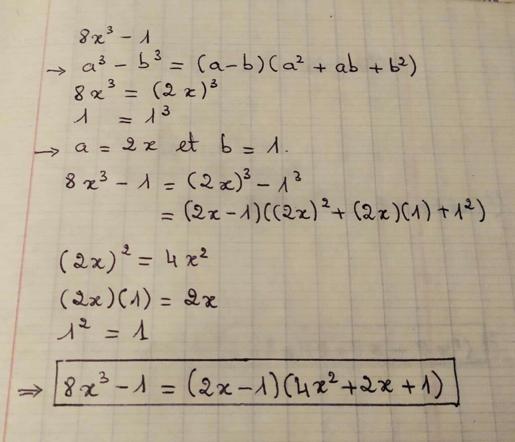 Exercices d'identité remarquable - Wooskill Blog