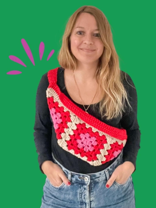 Offre Réalise ton sac banane hyper facile au crochet | 25634 | Wooskill