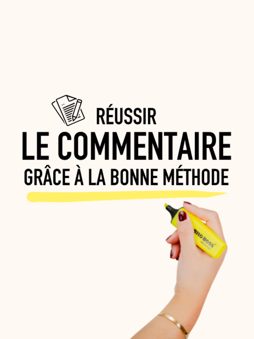 Offre Réussir le commentaire composé grâce à la bonne méthode | 26702 ...